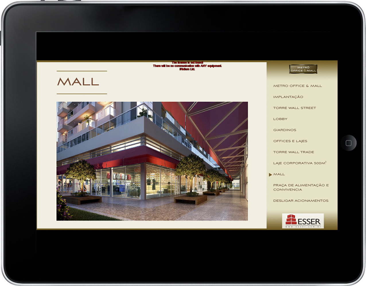 iRidi-based project "Sales Stand Esser". Controling HDL-BUS Pro, A/V ...