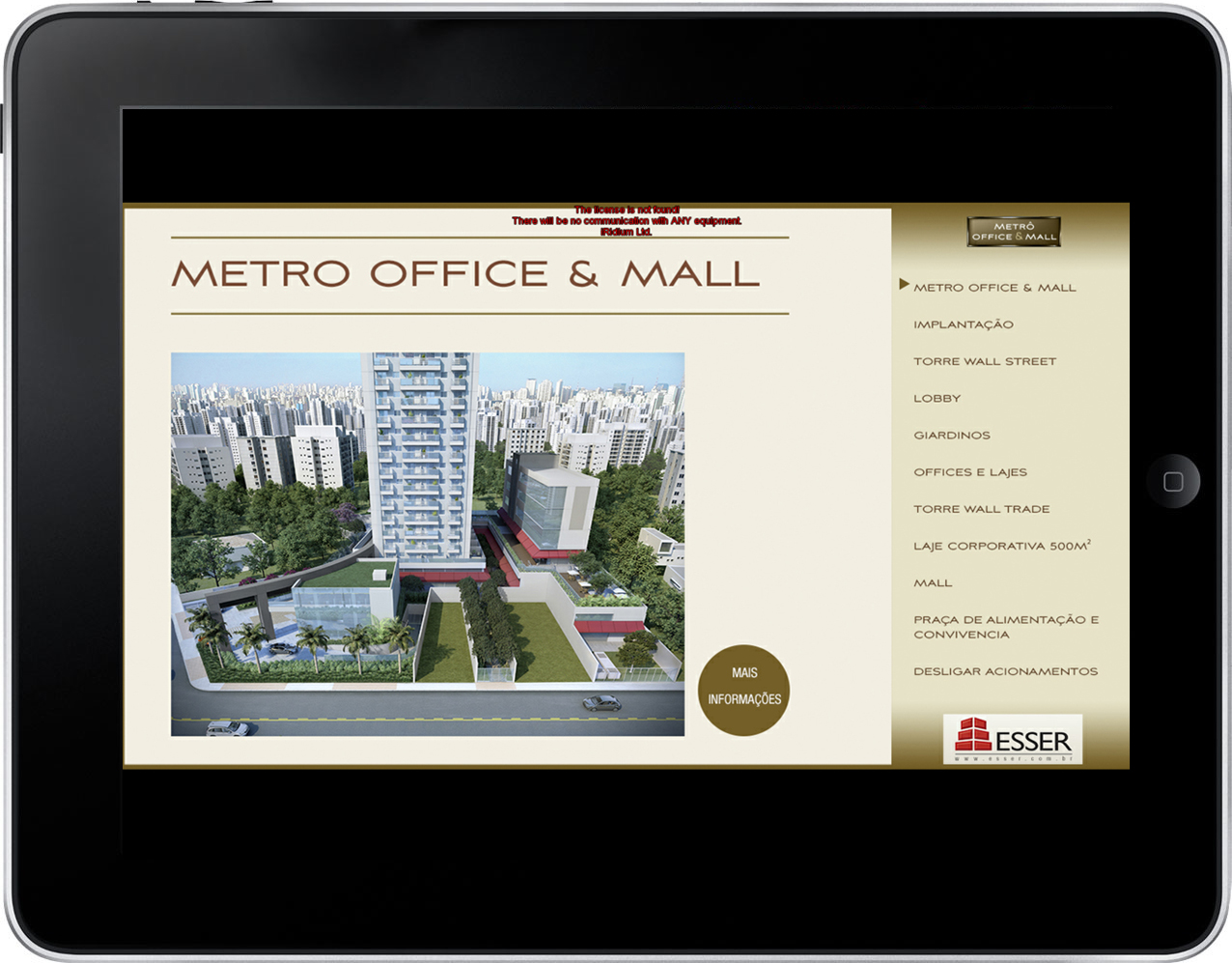 iRidi-based project "Sales Stand Esser". Controling HDL-BUS Pro, A/V ...